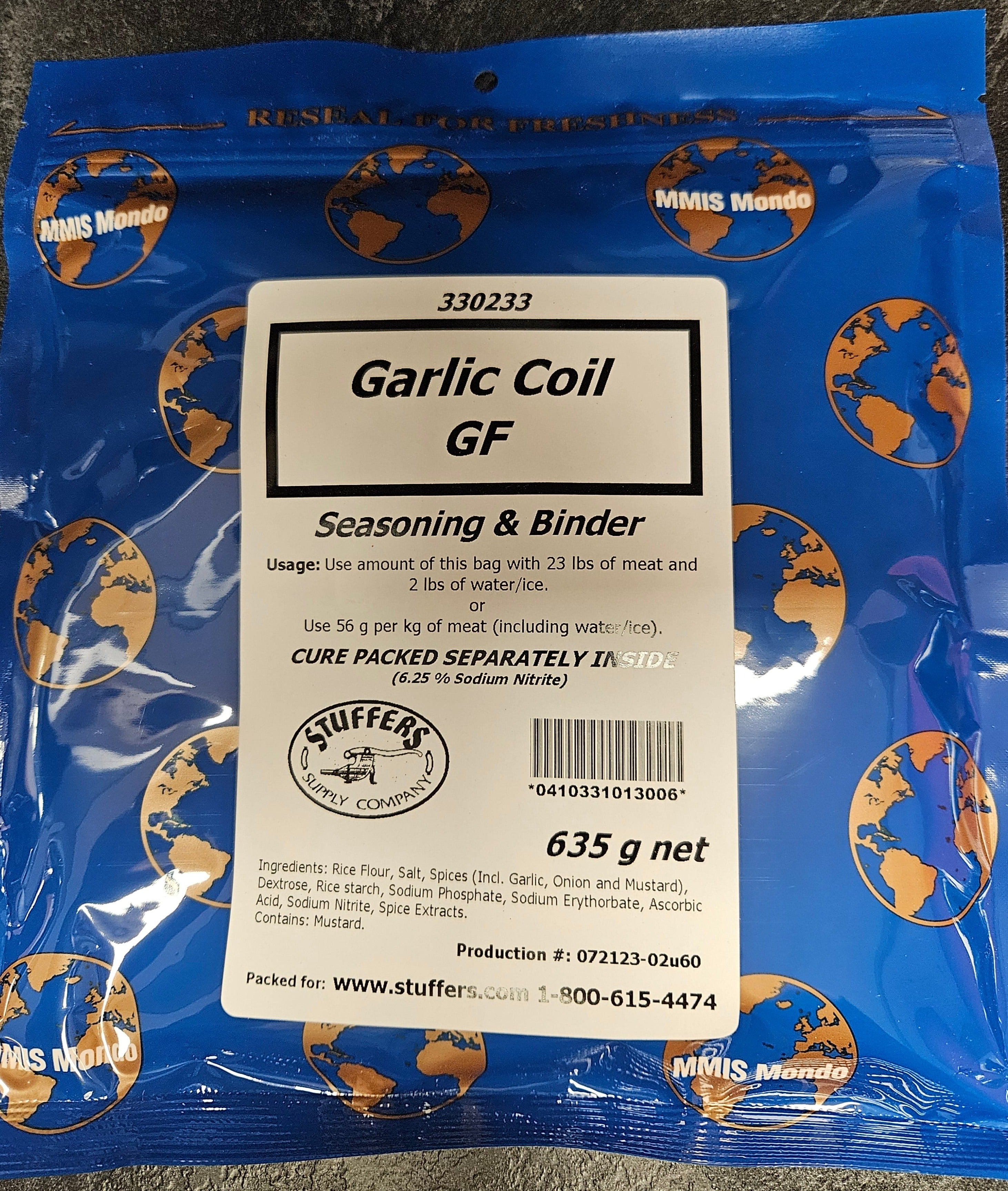 Stuffers Garlic Coil Seasoning & Binder Gluten Free 635g – Stuffers ...