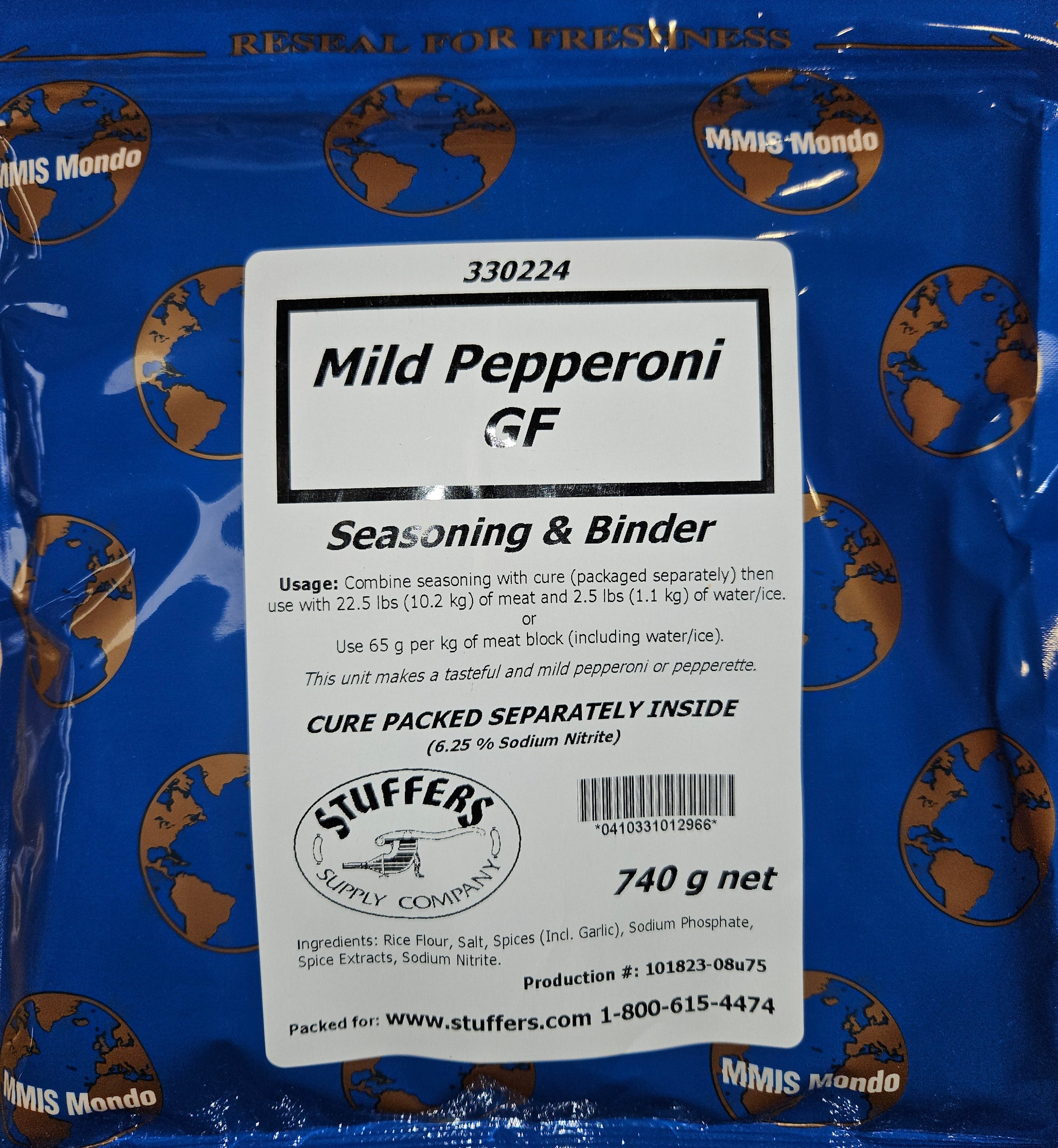 Mild Pepperoni Seasoning And Binder Gluten Free 740g – Stuffers Supply ...