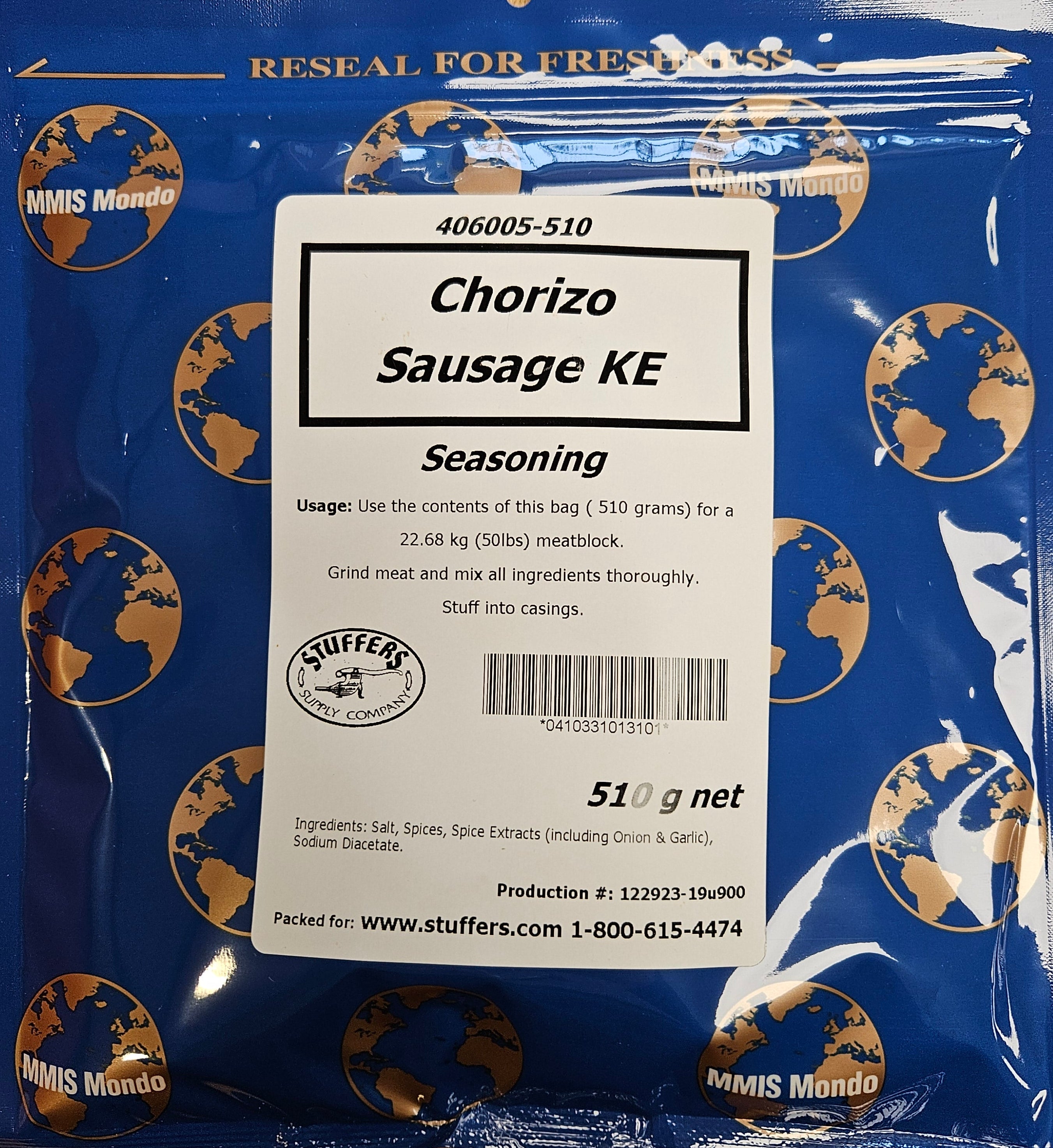 CHORIZO SEASONING 510g 15/CASE – Stuffers Supply Company