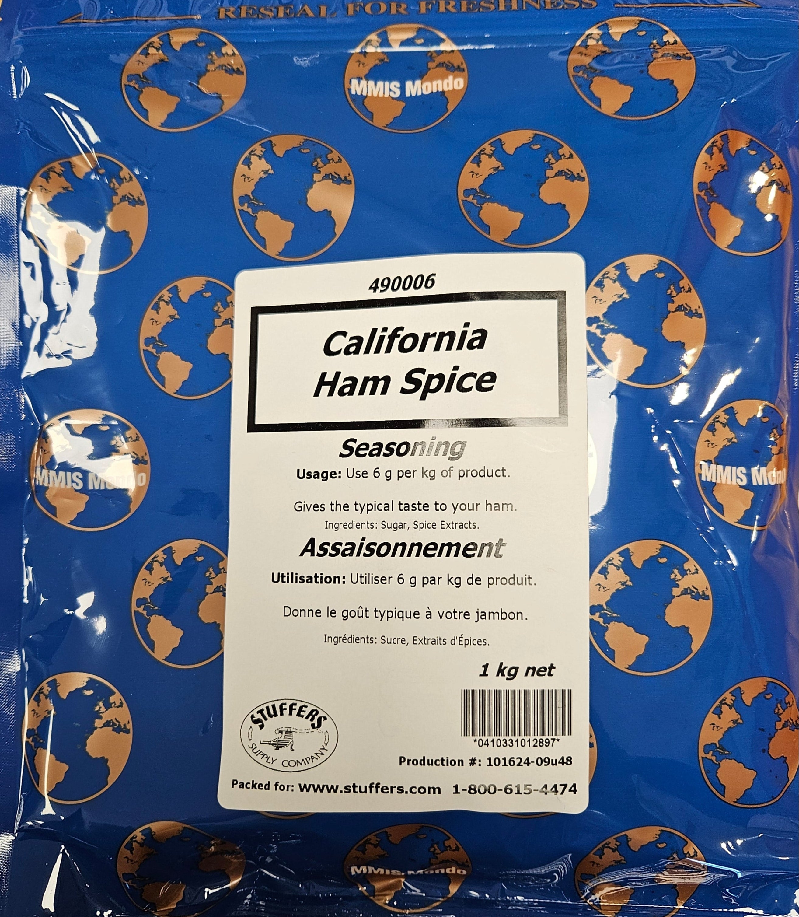 CALIFORNIA HAM SPICE 1kg 12/case – Stuffers Supply Company