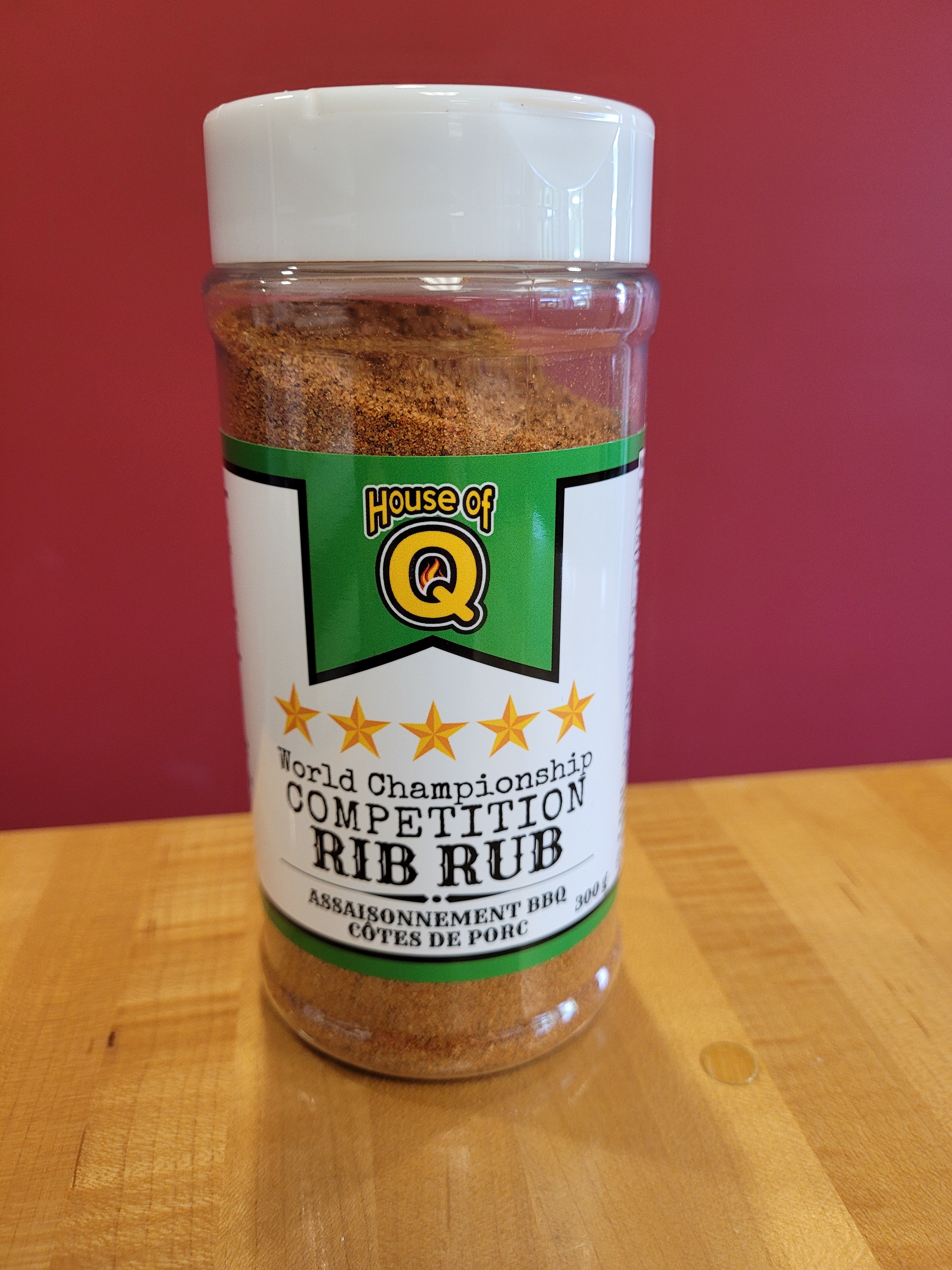 HOUSE OF Q COMPETITION RIB RUB 300g 12/CS – Stuffers Supply Company