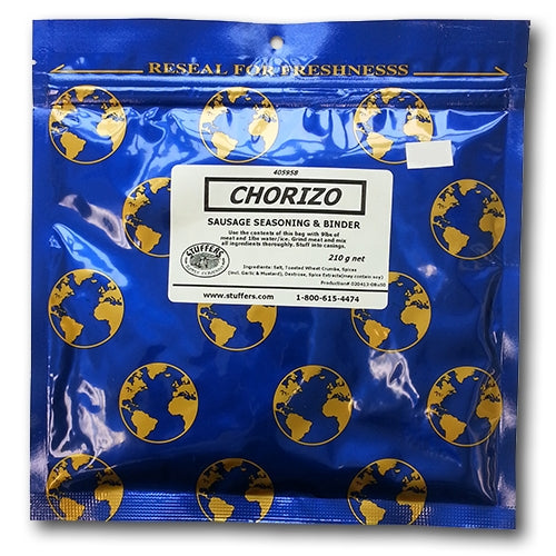 Stuffers Chorizo Sausage Seasoning & Binder 210g – Stuffers Supply Company