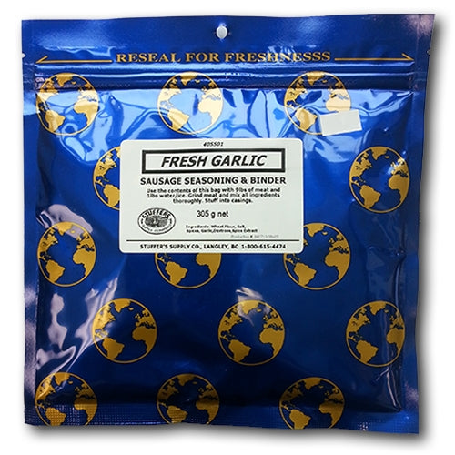 Stuffers Fresh Garlic Sausage Seasoning & Binder 305g – Stuffers Supply ...