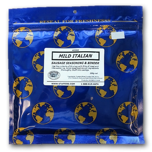 Stuffers Mild Italian Sausage Seasoning & Binder 200g – Stuffers Supply ...
